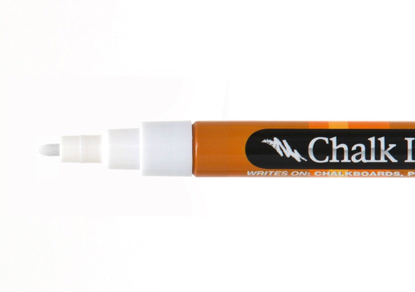 Fine Tip 1mm White Wet Wipe Chalk Marker | Chalk Ink