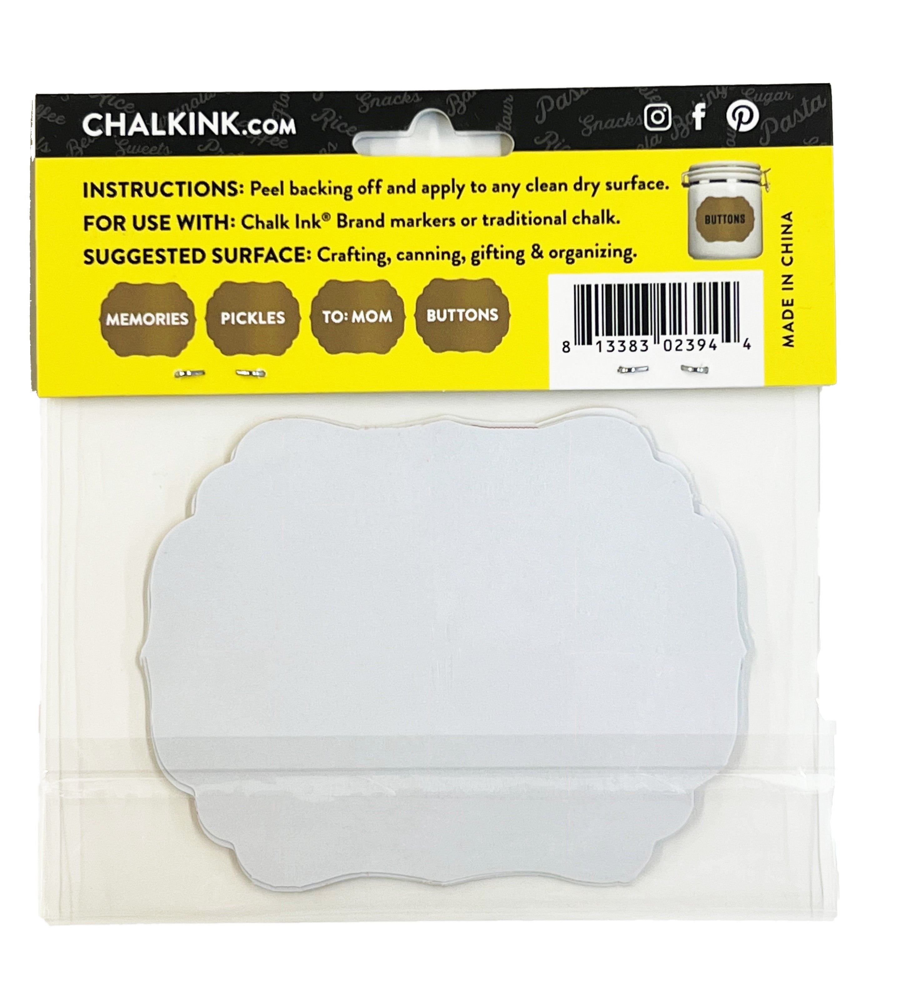 Metallic Brass Color Peel & Stick Vintage Writeable Labels 5 Pack