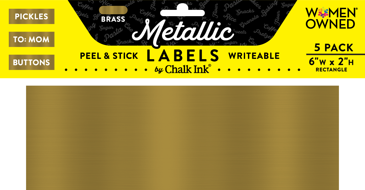 Brass Self Stick Labels Self Adhesive Coloured Rectangle Labels 10