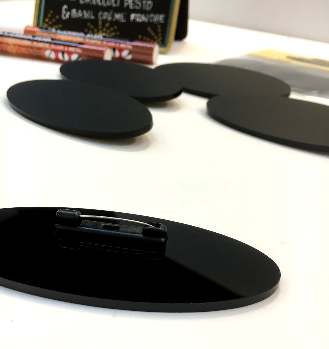 Oval Chalkboard Name Tags – Set of 5 | Chalk Ink®