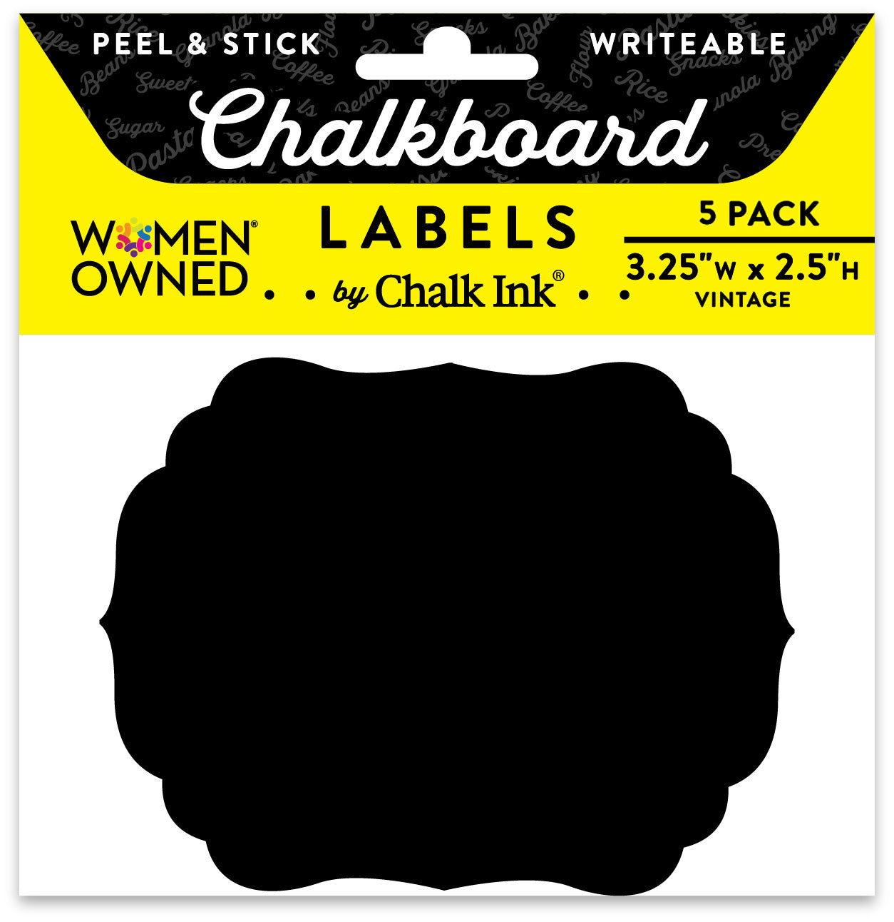 Vintage Labels Black And White
